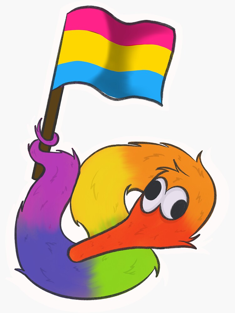"Pansexual Pride Worm" Sticker for Sale by ArtisticMoon94 | Redbubble