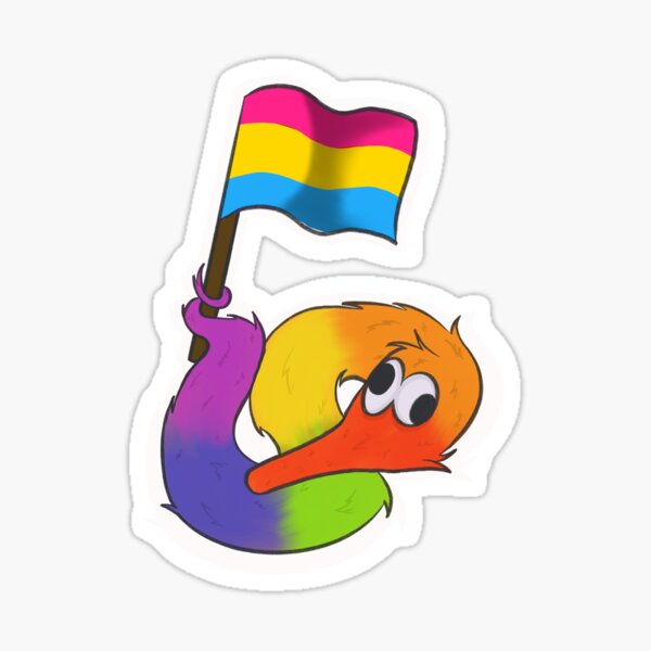 "Pansexual Pride Worm" Sticker for Sale by ArtisticMoon94 | Redbubble
