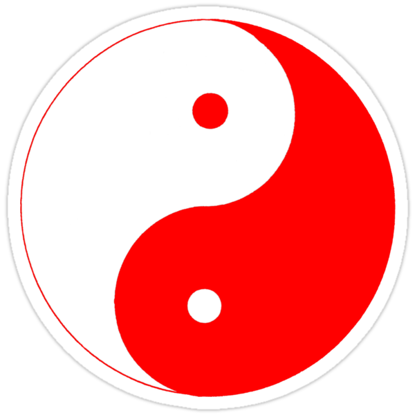 Hakurei Reimu Yin Yang Orb Stickers By Sukima Redbubble