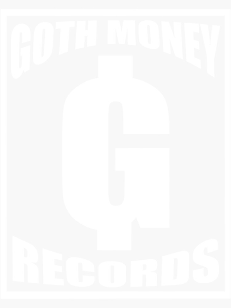 "GOTH MONEY RECORDS OG ON BLACK" Sticker for Sale by JorgePerdue ...