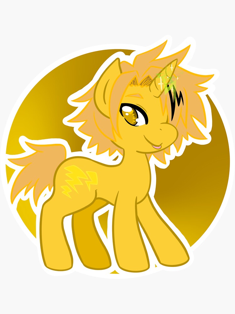 "Cute My Little Denki Pony MHA" Sticker for Sale by lapetitlapearl ...