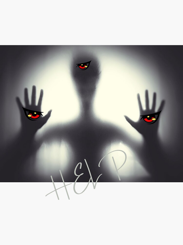 "Spooky Help " Sticker for Sale by BeJove | Redbubble