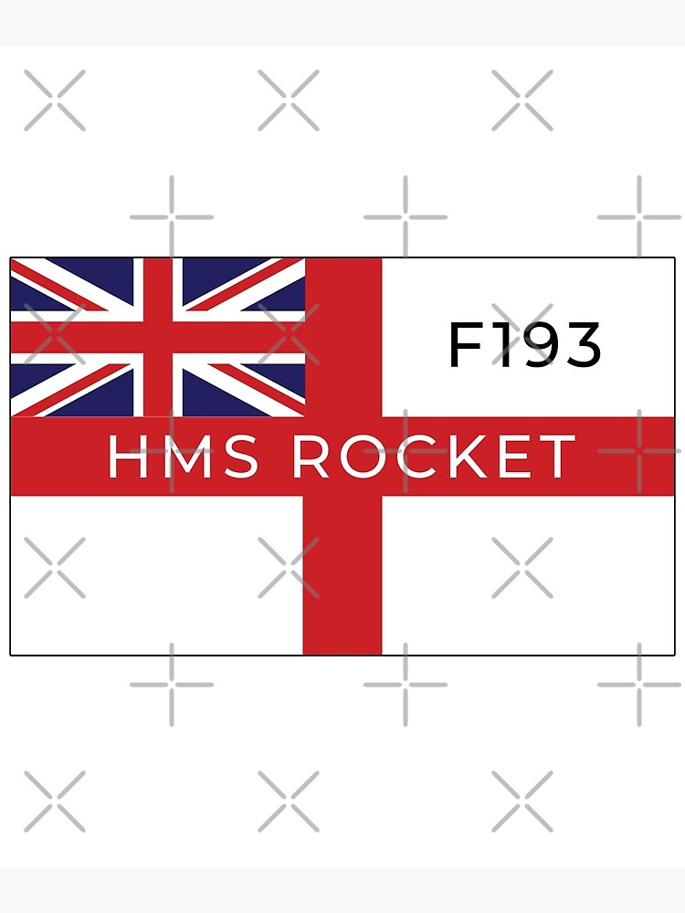 "HMS Rocket On British White Ensign - F193 - British Navy Type 15 ...