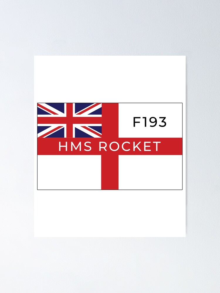 "HMS Rocket On British White Ensign - F193 - British Navy Type 15 ...