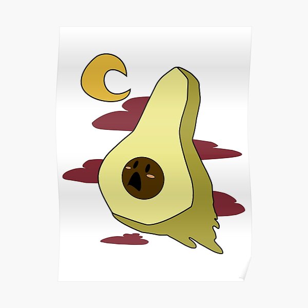 "Ghost Avocado " Poster for Sale by keiracurtisart | Redbubble
