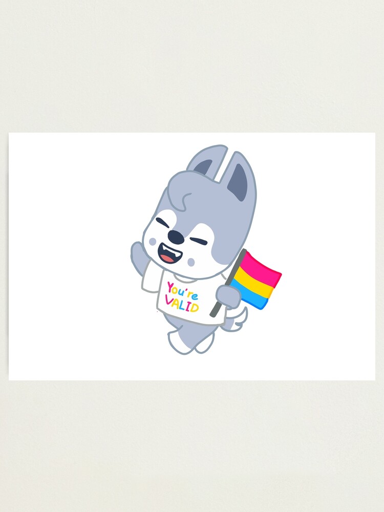Lámina fotográfica «STRAY KIDS (SKZOO) Orgullo de Wolf Chan Eres válido ...