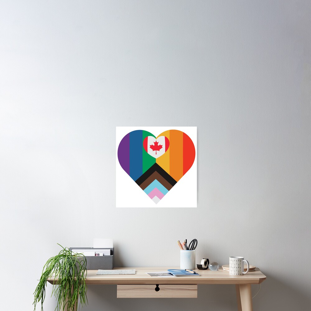 "LGBTQ+ Canada Gay Pride Flag" Poster for Sale by DainaKHunt | Redbubble