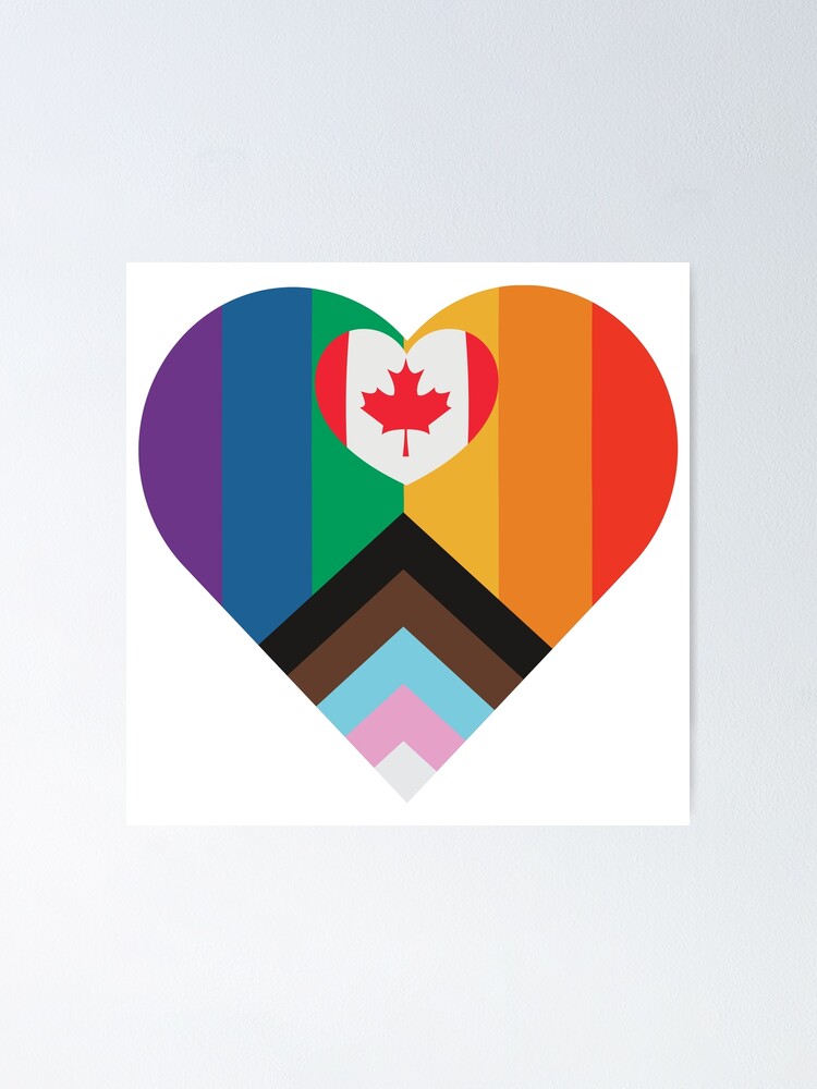 "LGBTQ+ Canada Gay Pride Flag" Poster for Sale by DainaKHunt | Redbubble