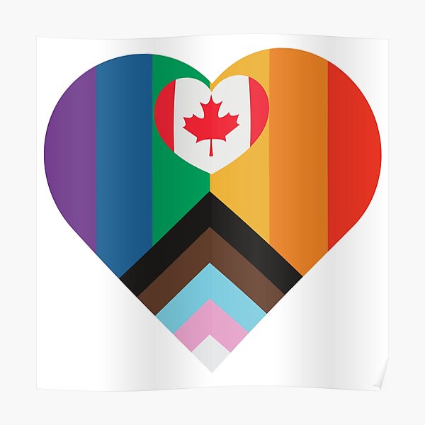 "LGBTQ+ Canada Gay Pride Flag" Poster for Sale by DainaKHunt | Redbubble