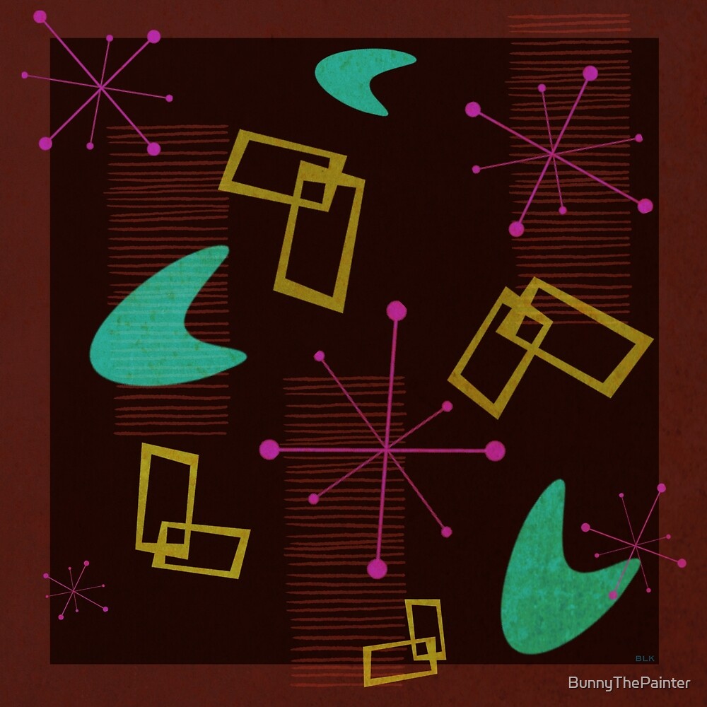 "Atomic Party Pattern" by BunnyThePainter | Redbubble