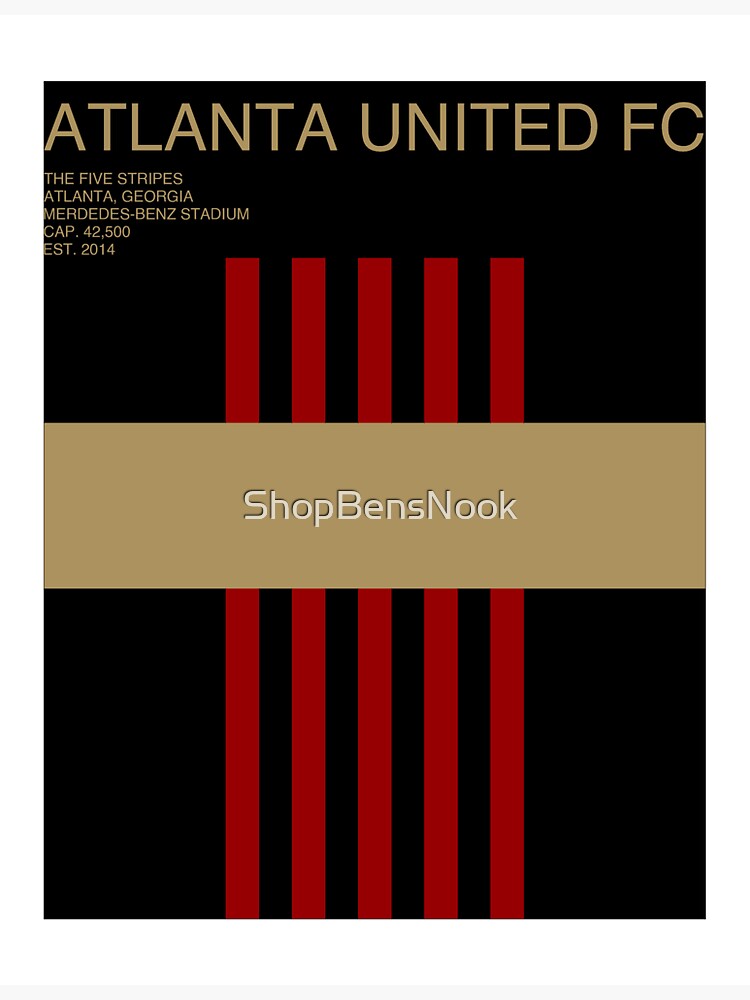 "Atlanta United FC Geometric Minimal Art Design" Sticker for Sale by ...