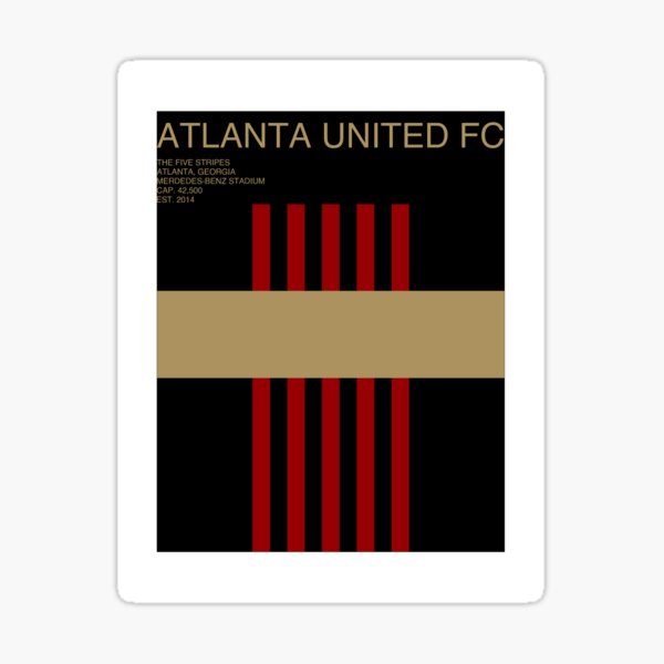 "Atlanta United FC Geometric Minimal Art Design" Sticker for Sale by ...