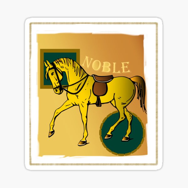 "Noble" Sticker for Sale by BrightRoof | Redbubble