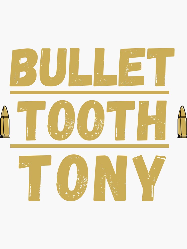 "Bullet Tooth Tony - Snatch" Sticker for Sale by thereelartist | Redbubble