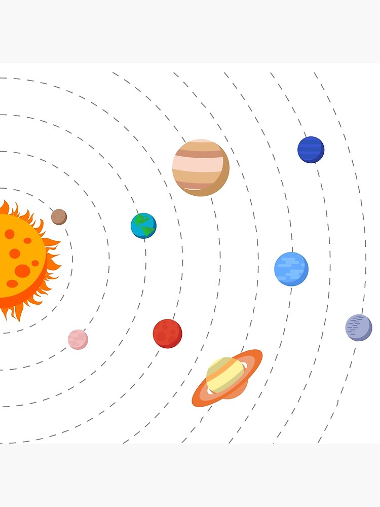 "solar system sticker " Art Board Print for Sale by Art-Echo | Redbubble