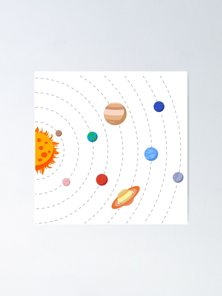 "solar system sticker " Poster for Sale by Art-Echo | Redbubble