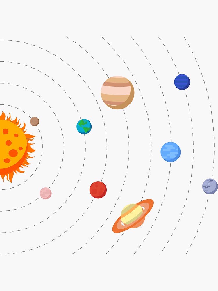 "solar system sticker " Sticker for Sale by Art-Echo | Redbubble
