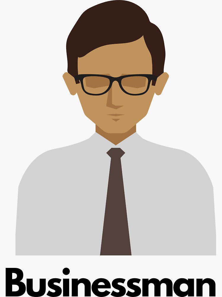 "I'm a businessman sticker" Sticker for Sale by Art-Echo | Redbubble