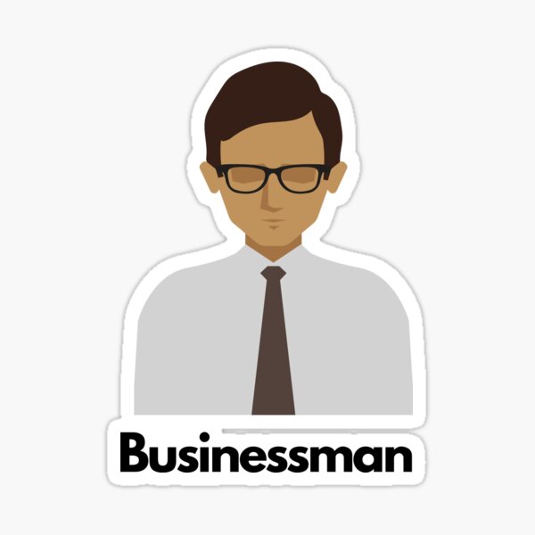 "I'm a businessman sticker" Sticker for Sale by Art-Echo | Redbubble
