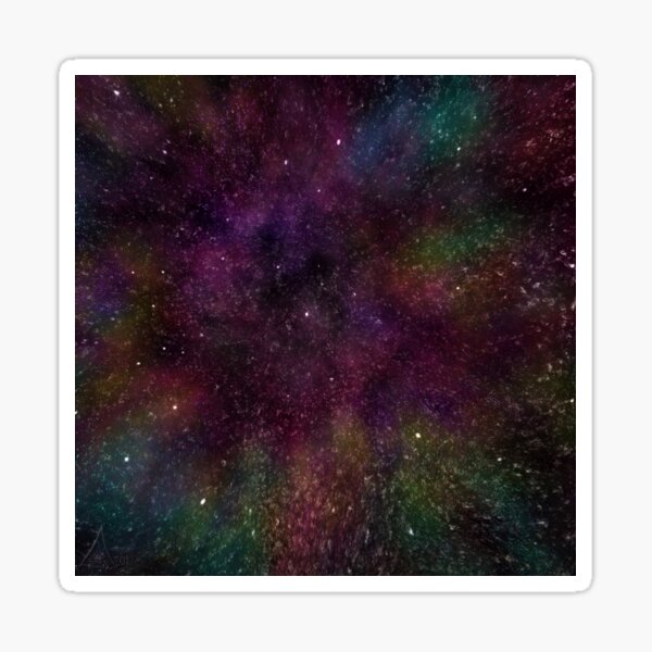 "Space Warp " Sticker for Sale by Aboogart | Redbubble
