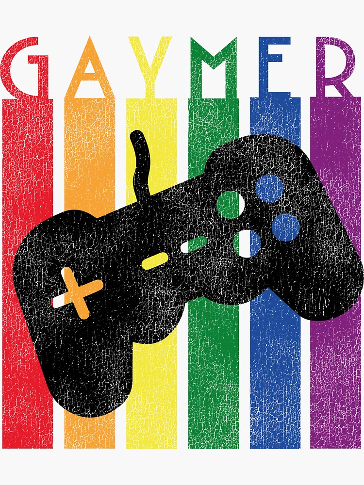 "Gaymer Gay Pride Gamer" Sticker for Sale by D-and-O | Redbubble