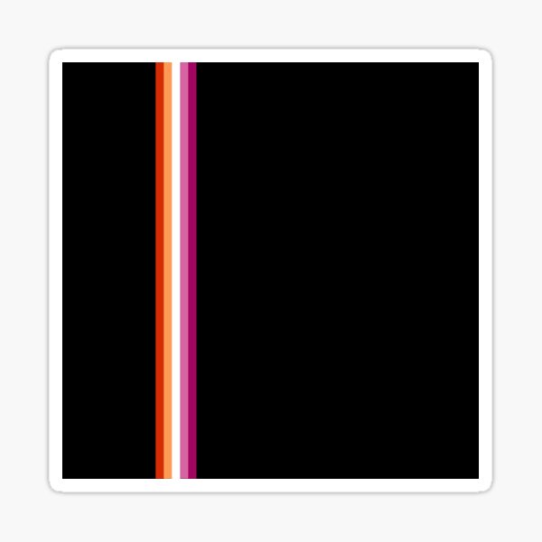 "Lesbian Pride Flag Subtle Stripe 2022 LGBT" Sticker for Sale by ...
