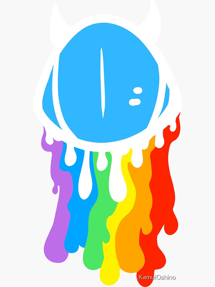 "Blue Drippy Eye of Divergence" Sticker for Sale by KamuiOshino | Redbubble