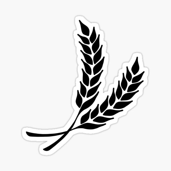 "Wheat Stalk " Sticker for Sale by Wooliak | Redbubble