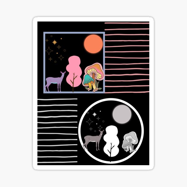 "colorful life & colorless life" Sticker for Sale by VAILON- | Redbubble