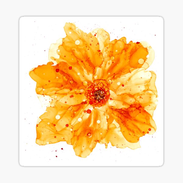 "Orange Blossom" Sticker for Sale by StellaBelleArts | Redbubble