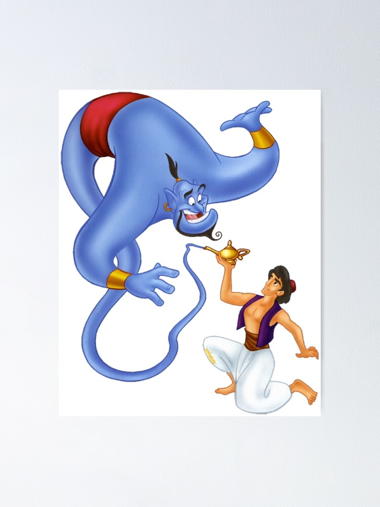 "Aladdin and his ghost from the lamp" Poster for Sale by Jovica111 ...