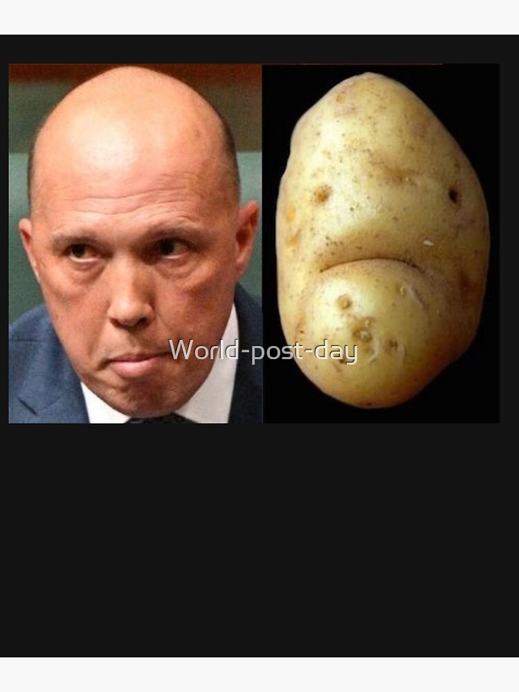 "Potato peter dutton- funny peter dutton meme potatohead" Art Print for ...