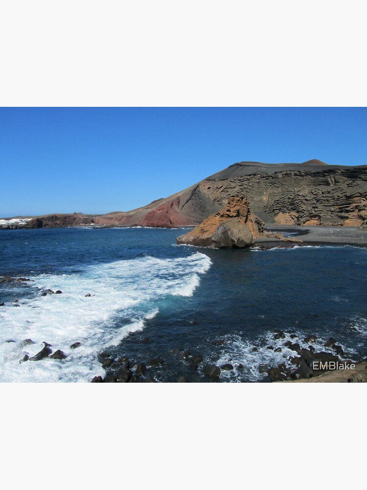 "Lanzarote Waves" Sticker for Sale by EMBlake | Redbubble