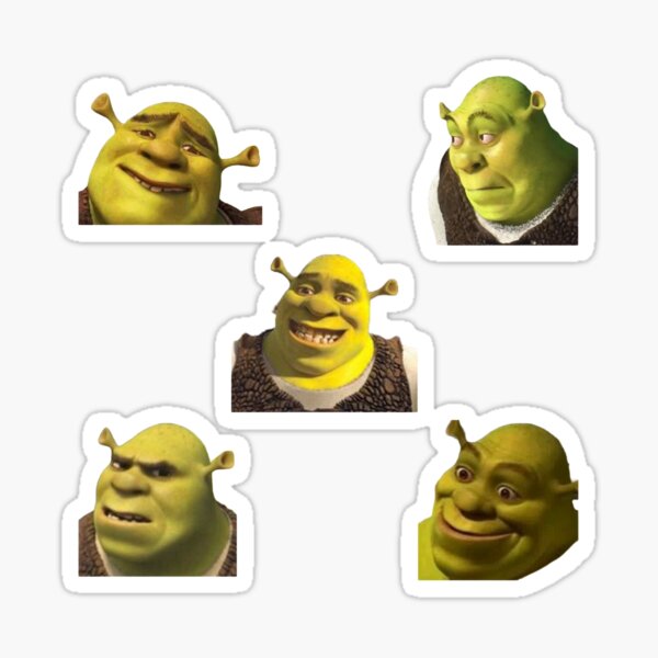 "Shrek stickers" Sticker by RafaCollages | Redbubble