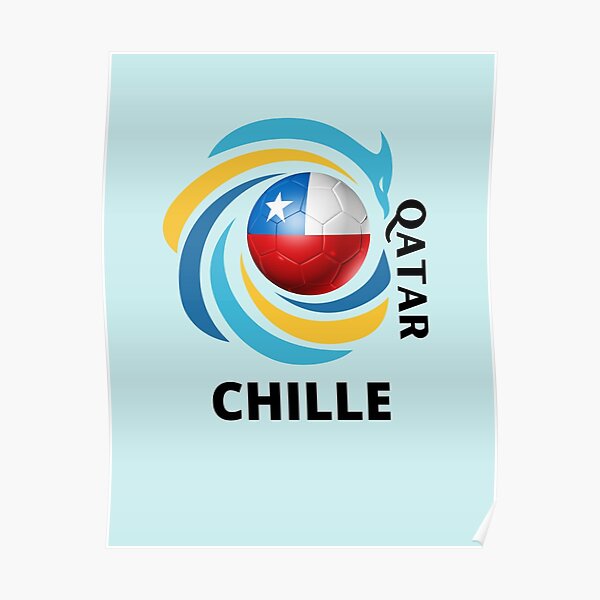 Póster «equipo de fútbol de fútbol de qatar chile» de DesignsbyMona ...