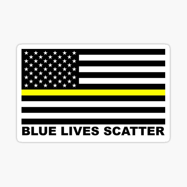 "Blue Lives Scatter" Sticker for Sale by SubSonicOG | Redbubble