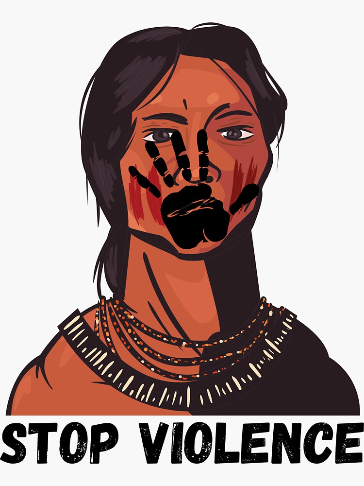 "stop violence " Sticker for Sale by tasif | Redbubble