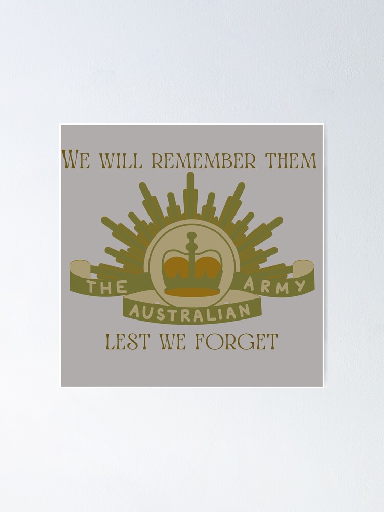"We Will Remember Them" Poster for Sale by Karjaktalez | Redbubble