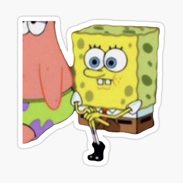 "SpongeBob" Sticker for Sale by RafaCollages | Redbubble