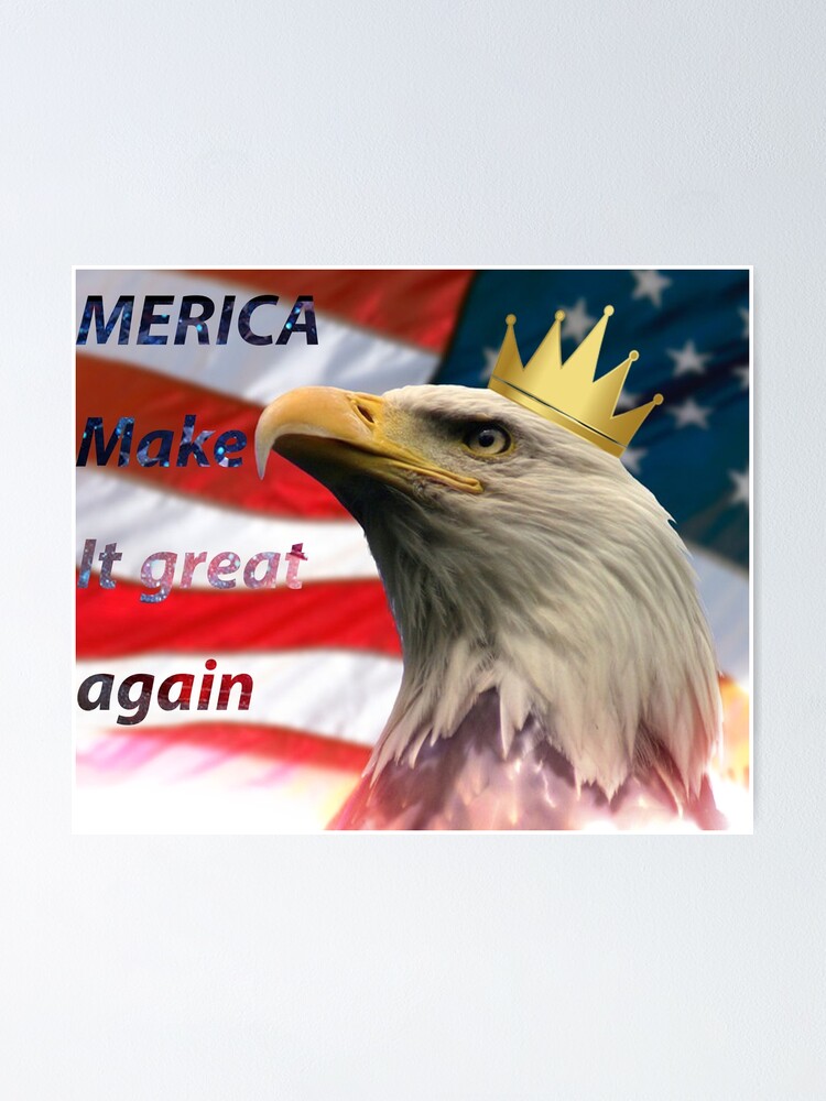 "american flag eagle eagle mullet eagle bandana egle" Poster for Sale ...