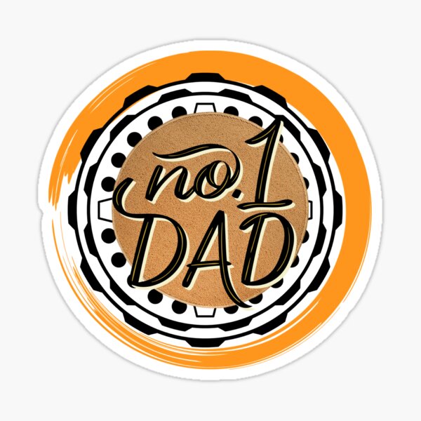 "No 1 Dad Logo " Sticker for Sale by lscotthopson | Redbubble