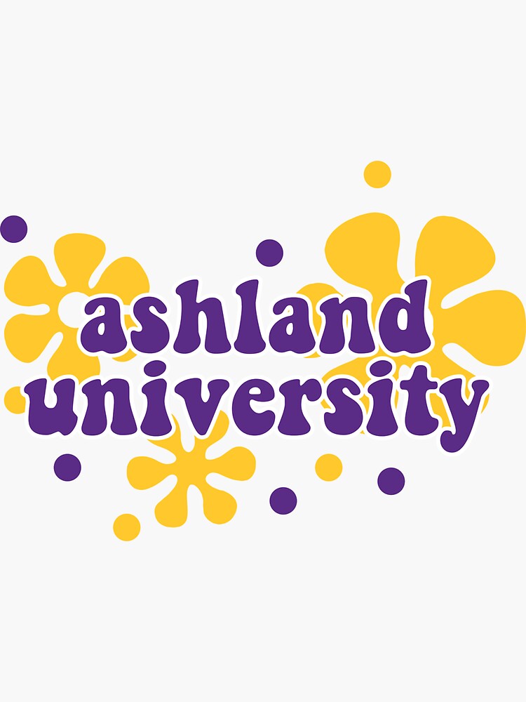 "Groovy Ashland University" Sticker for Sale by kayleeoconnor | Redbubble