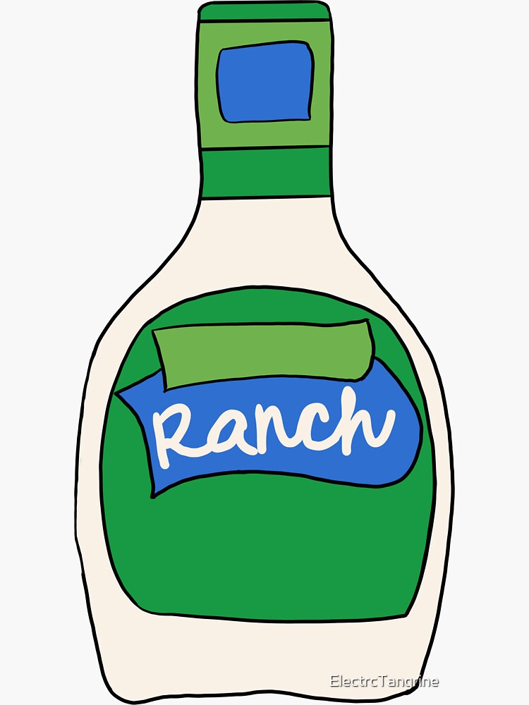 "Ranch Dressing" Sticker for Sale by ElectrcTangrine | Redbubble