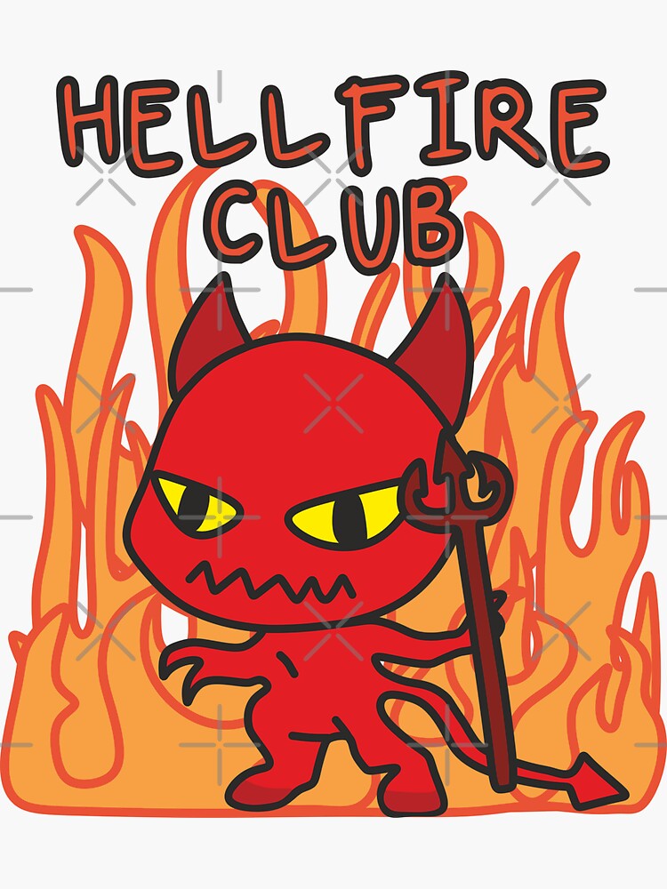 "Hellfire Club" Sticker by duudle | Redbubble