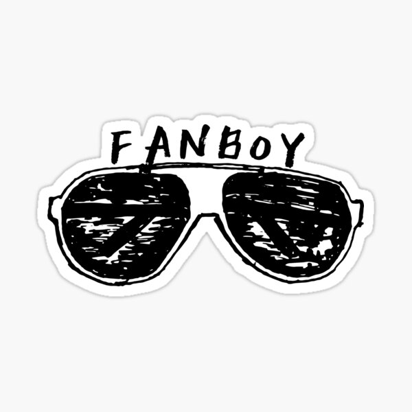 "Fanboy Top Gun Aviators" Sticker by inspiredtiger | Redbubble
