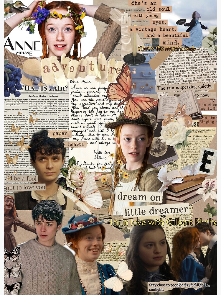 "Anne with an 'e' Collage" Art Board Print for Sale by Reneé Arts ...