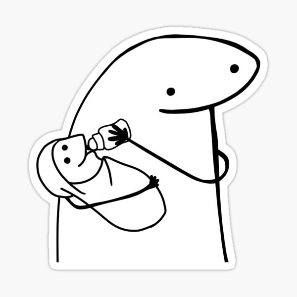 "Parent Flork" Sticker for Sale by LaborArte | Redbubble
