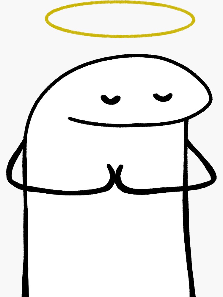 Pegatina for Sale con la obra «ángel flork» de LaborArte | Redbubble