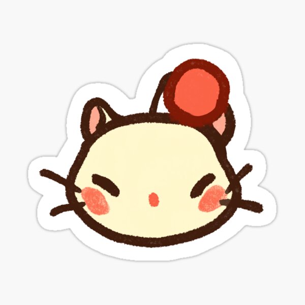 "Scribble Moogle" Sticker for Sale by CharLady | Redbubble
