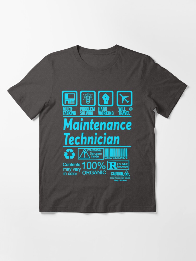 "MAINTENANCE TECHNICIAN SOLVE PROBLEMS DESIGN" Essential T-Shirt for ...